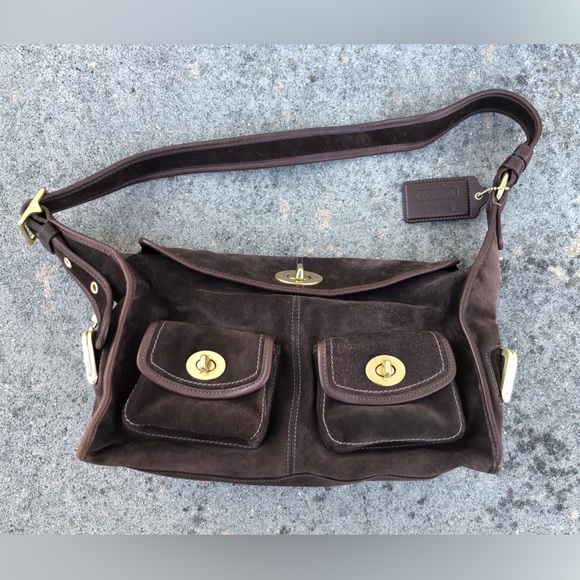 Coach | Bags | Coach Archive Brown Bleeker Street Haversack Suede ...